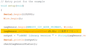 Bosh社製BME680のBSEC libraryの使い方（温度補正手順記載あり） | まっさの電子ぶろっぐ