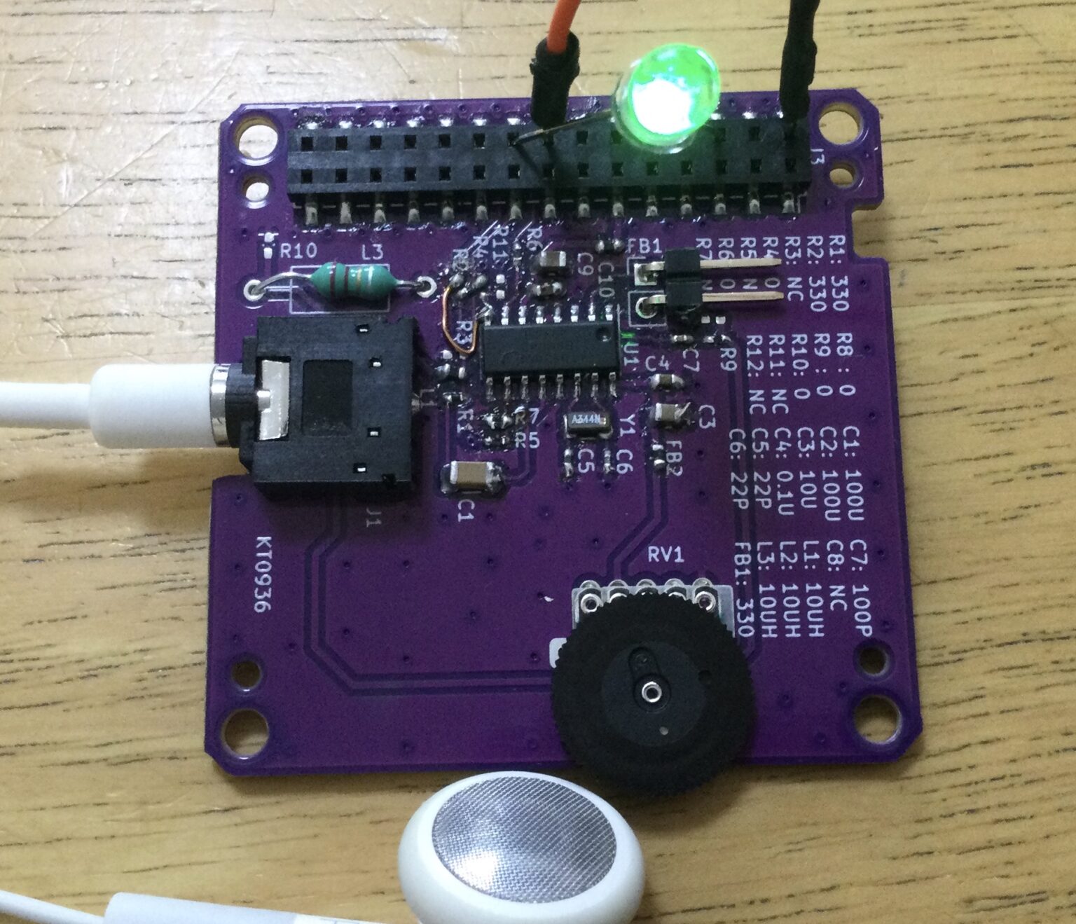 DSPラジオ製作入門に最適なKT0936M(B9)を動かしてみる | まっさの電子ぶろっぐ